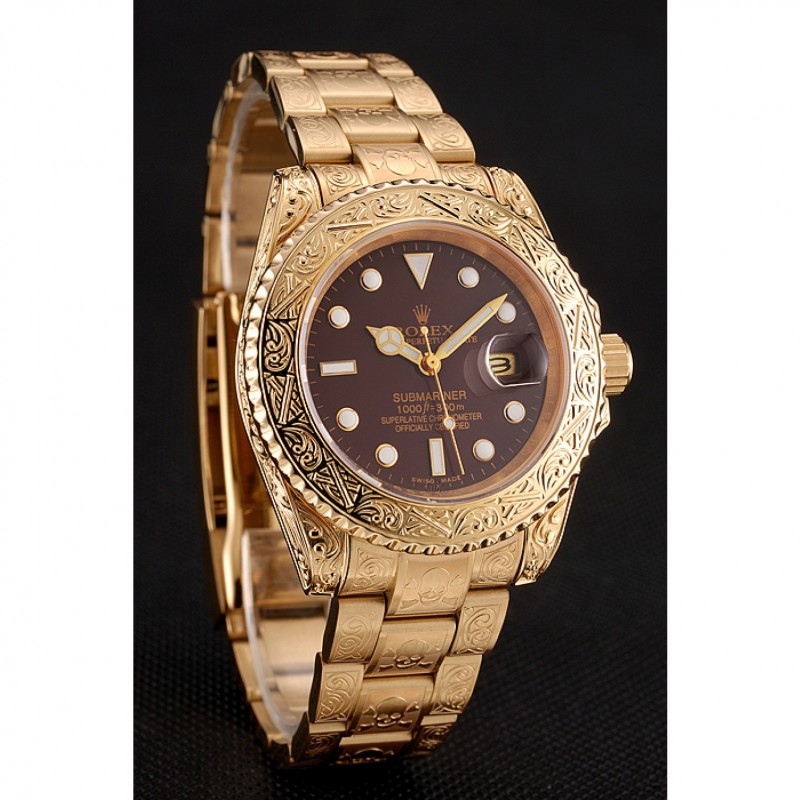 Rolex Submariner Skull Edizione Limitata Brown quadrante in oro cassa e ...