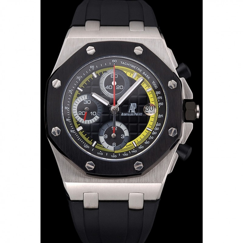Svizzera Audemars Piguet Royal Oak Offshore e nero Giallo Quadrante ...