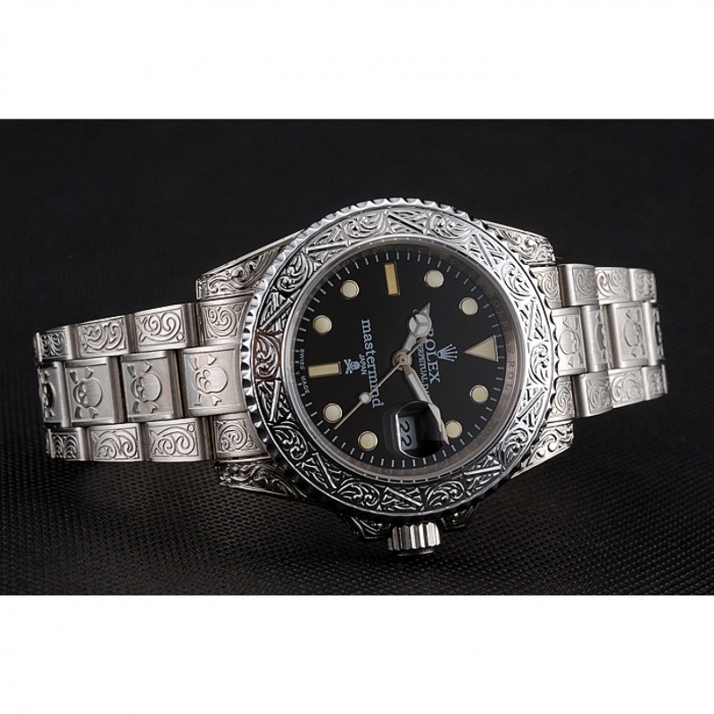 Rolex Mastermind Japan Limited Edition Quadrante Nero cassa e bracciale ...
