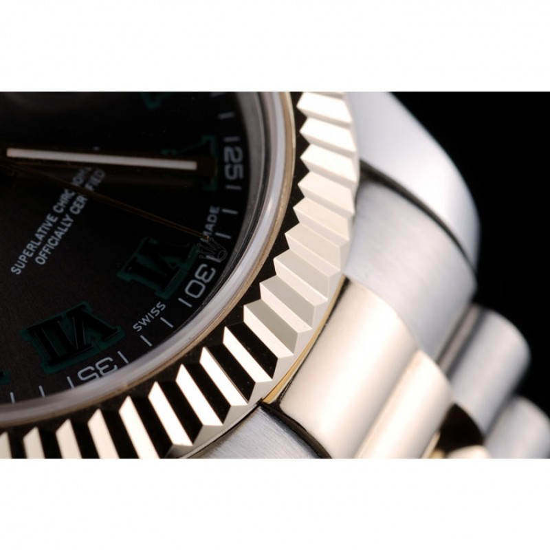 Rolex Day-Date quadrante grigio acciaio Cinturino colorata doppia inox ...