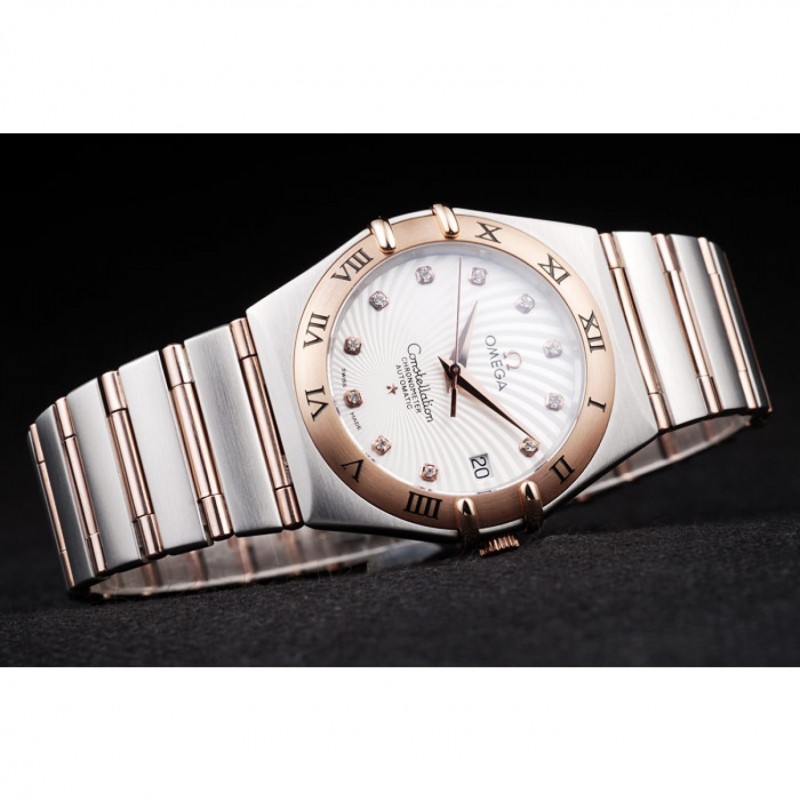 Omega Gioielli svizzero Constellation quadrante cassa in oro rosa ...