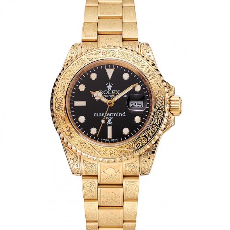 Rolex Mastermind Japan Limited Edition Quadrante Nero Oro cassa e ...
