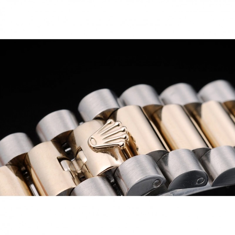 Rolex Day-Date quadrante grigio acciaio Cinturino colorata doppia inox ...